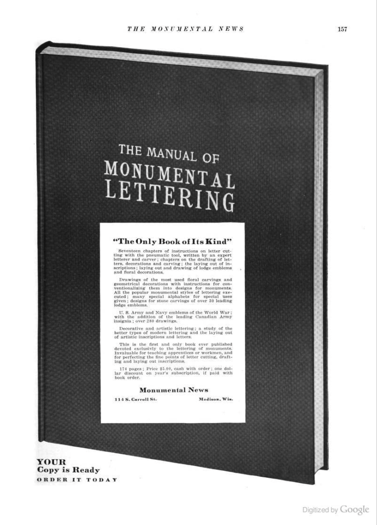TheManualOfMonumentalLettering_MonumentalNews-Vol34 (1922) – MLC