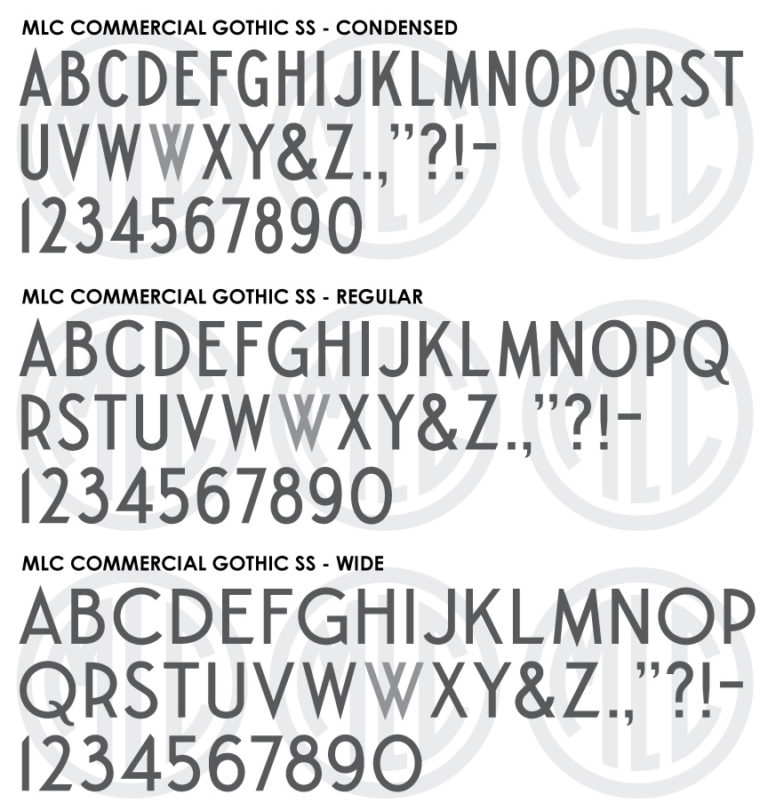 MLC Signature Series Commercial Gothic – MLC